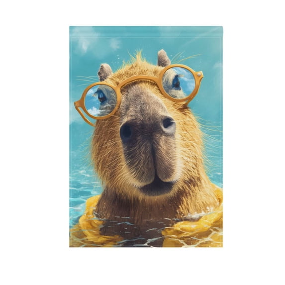Capybara Garden Flag Double Sided 12 x 18/28 x 40 Inch Yard Flag Home ...