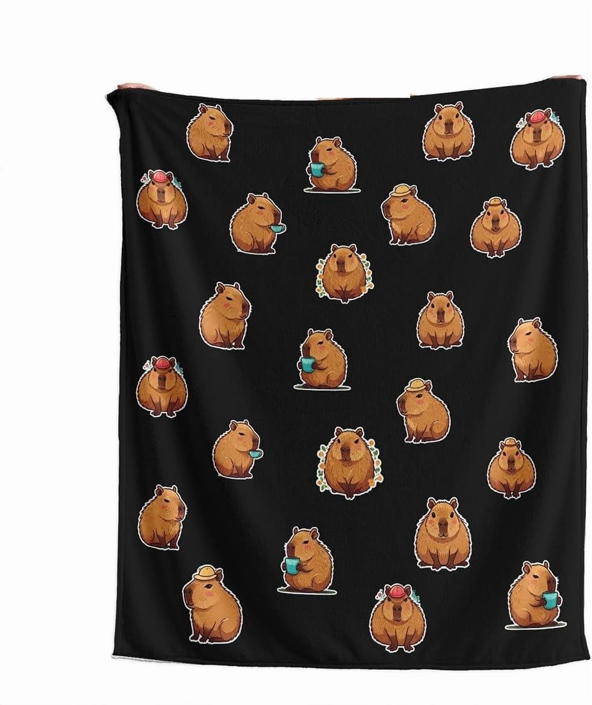 Capybara Gift Blanket, Cozy Decorative Throw, Cute Capybara Design ...
