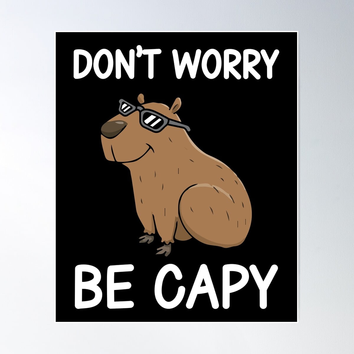 Capybara Gift Idea Cute Capybara Poster Wall Art, Modern Wall Decor For ...