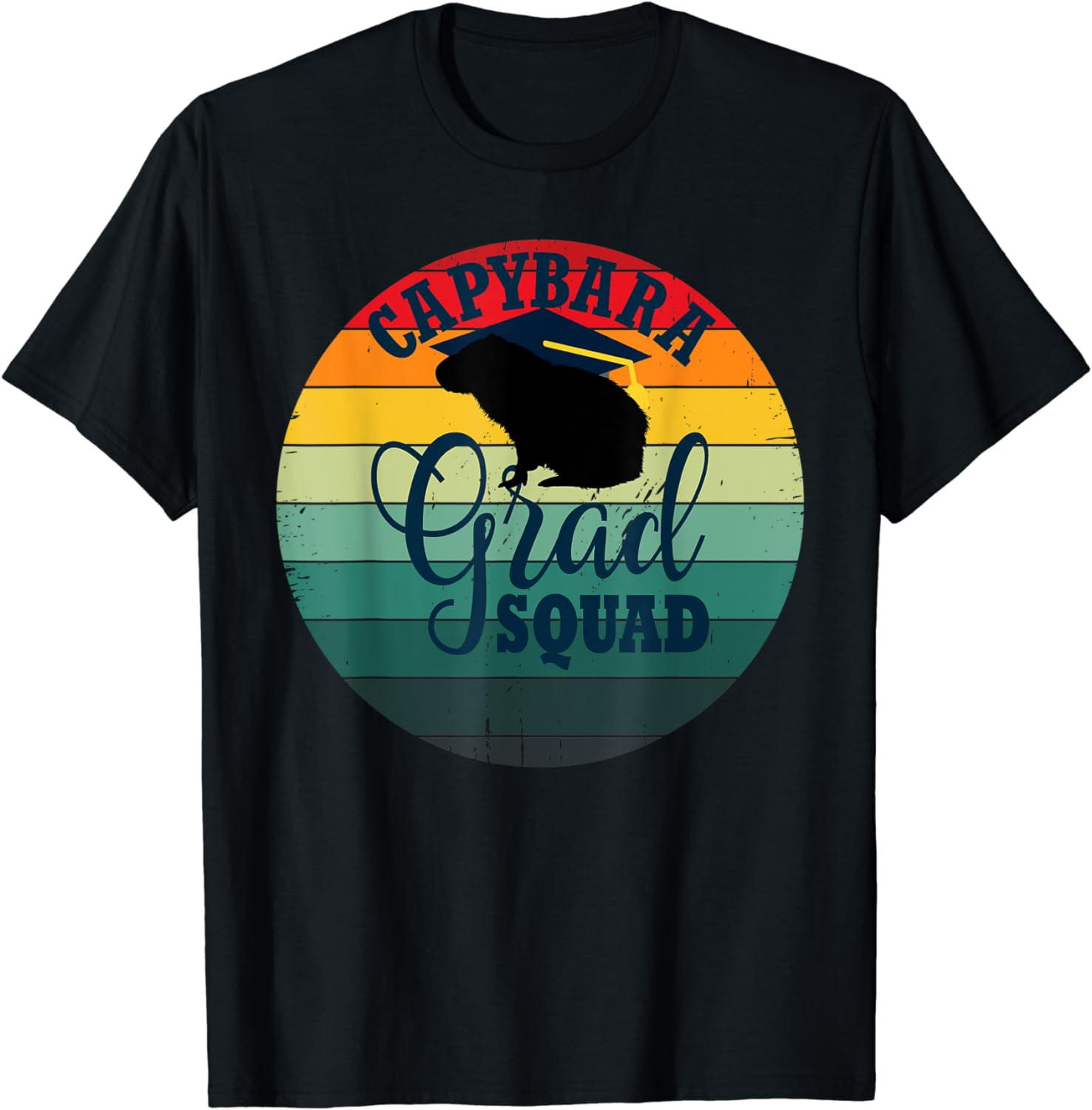 Capybara Grad Squad School Graduation Gifts T-Shirt - Walmart.com