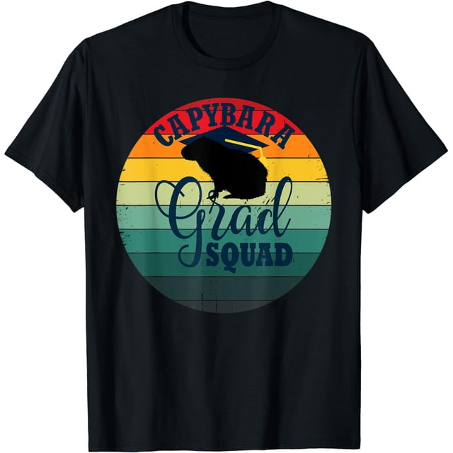 Capybara Grad Squad School Graduation Gifts T-Shirt - Walmart.com