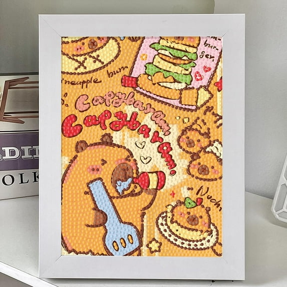 Capybara Handmade Art Painting, Adult Handmade Diamond Painting Set ...