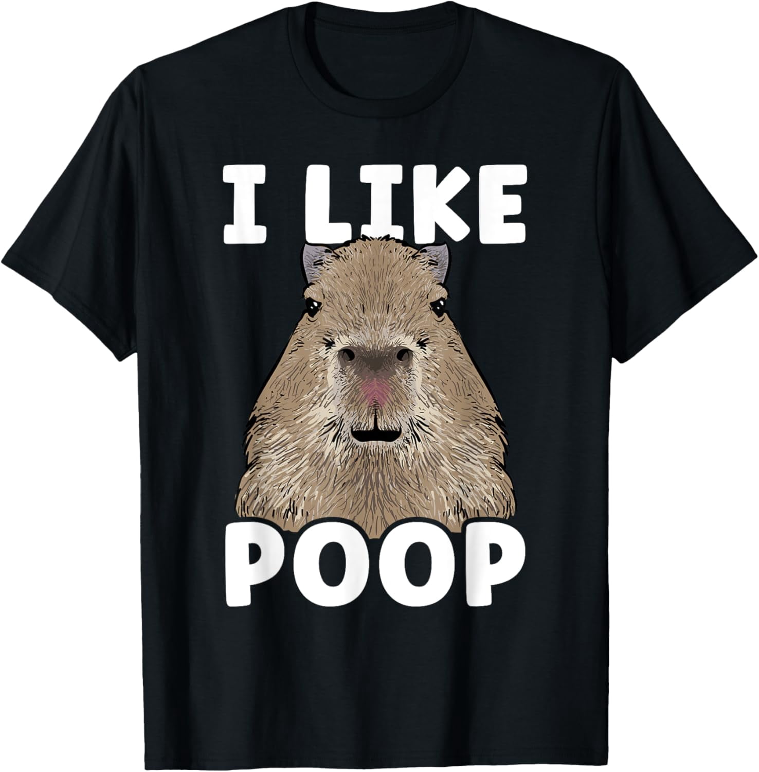 Capybara I Like Poop, Rodent Capybara T-Shirt Tee - Walmart.com