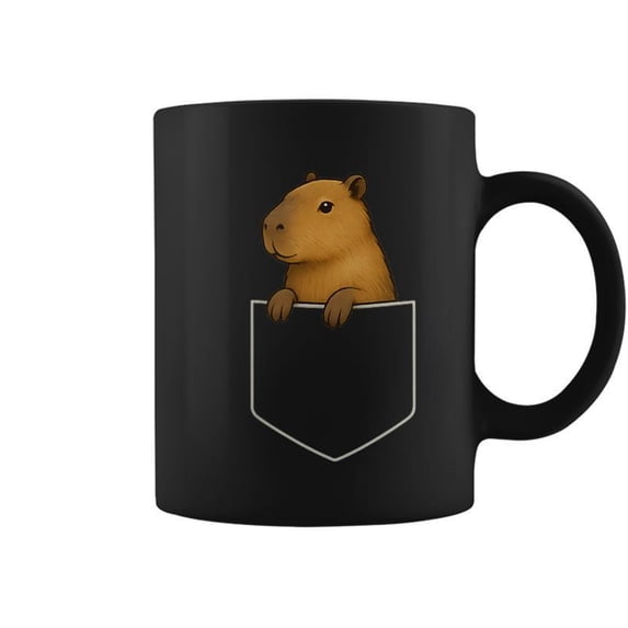 Capybara In Pocket Coffee Mugs - Walmart.com