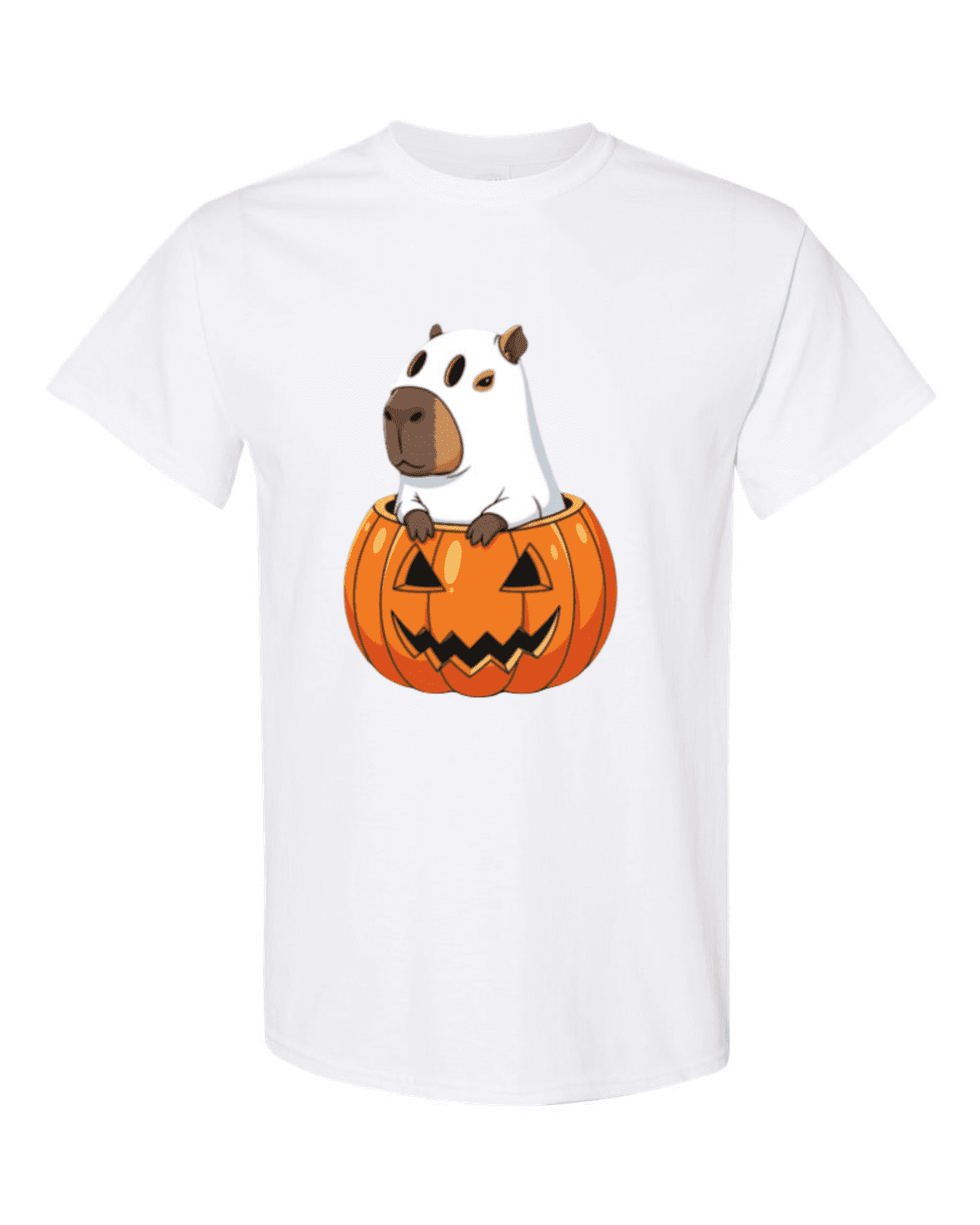 Capybara Jack Lantern Kawaii Halloween Unisex T-Shirt Cute Animal ...