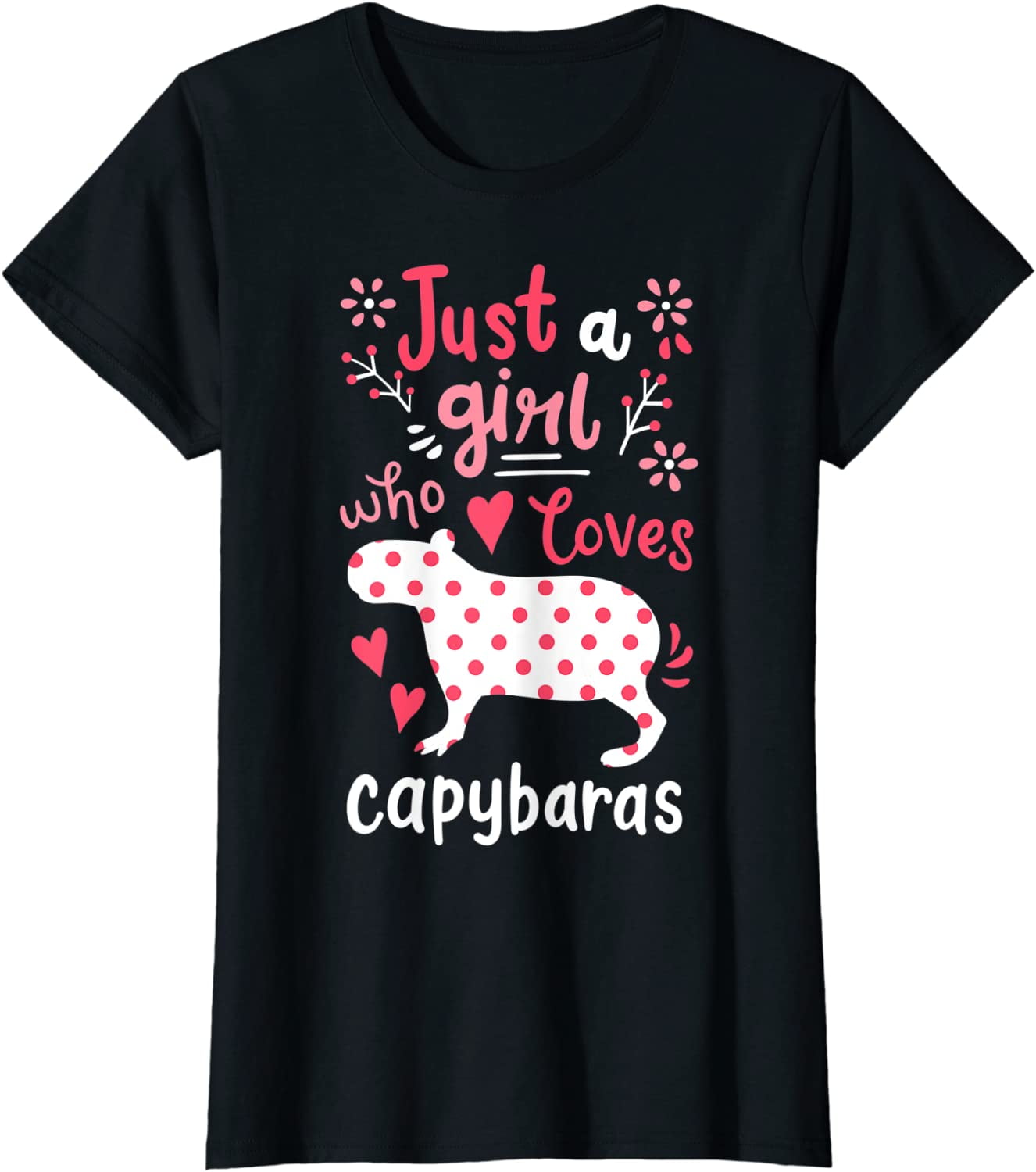 Capybara Just A Girl Who Loves Capybaras T-Shirt Gift - Walmart.com