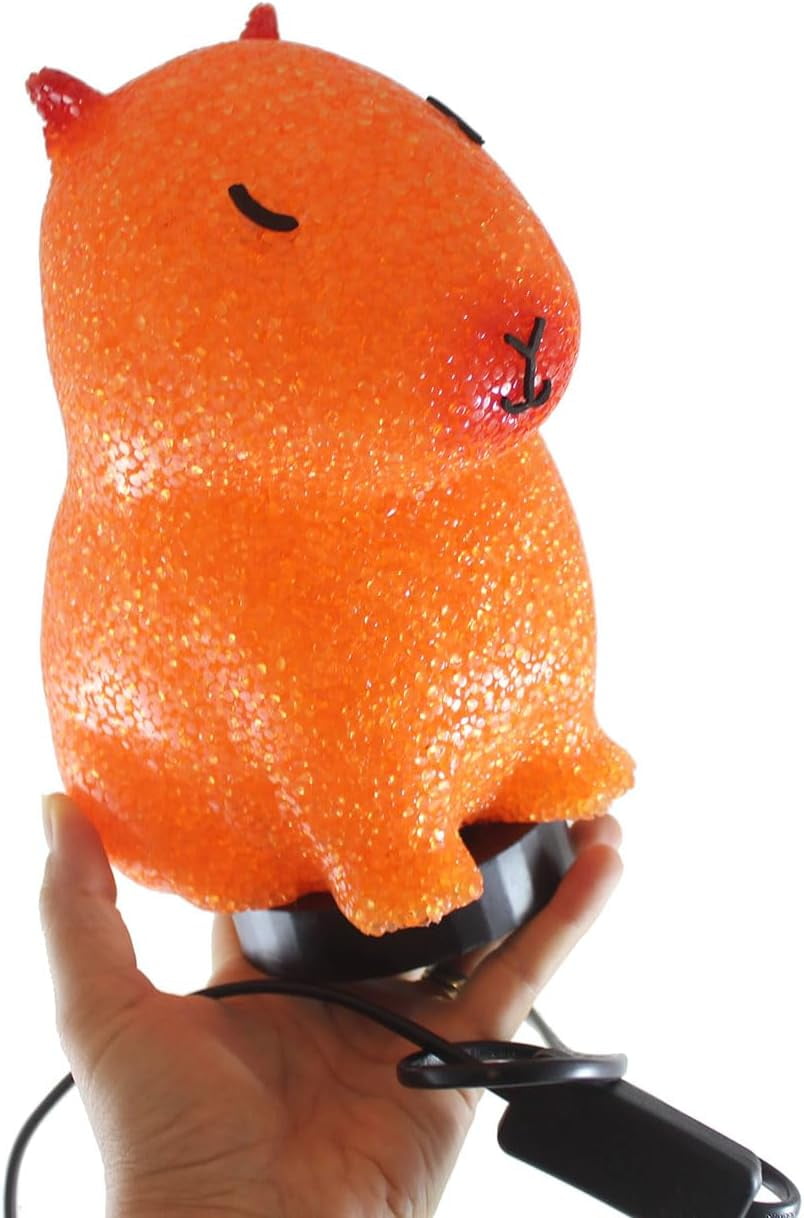 Capybara Lamp - Plug in Sparkle Light for Rooms - Cute Animal Shaped ...