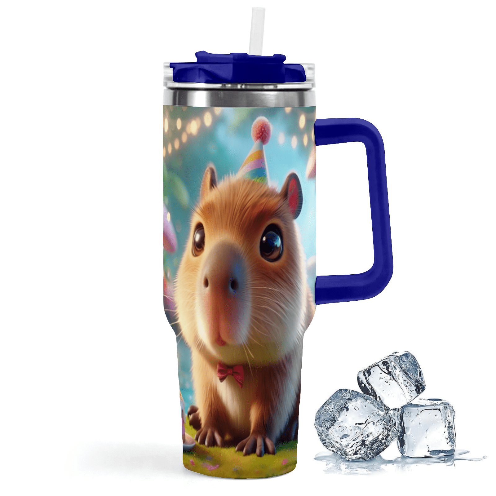 Capybara Large capacity car cup has an iconic print, is durable with ...