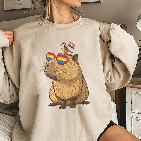 Capybara Lgbt Shirt, Cute Capybara Shirt, Pride Month Shirt, Capybara ...