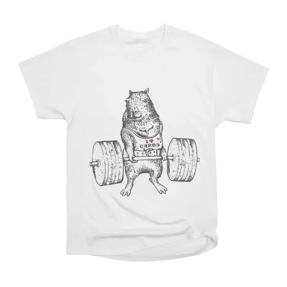 Capybara Lift T-Shirt Tee Gift For Him Merch For Her Apparel For Friend ...