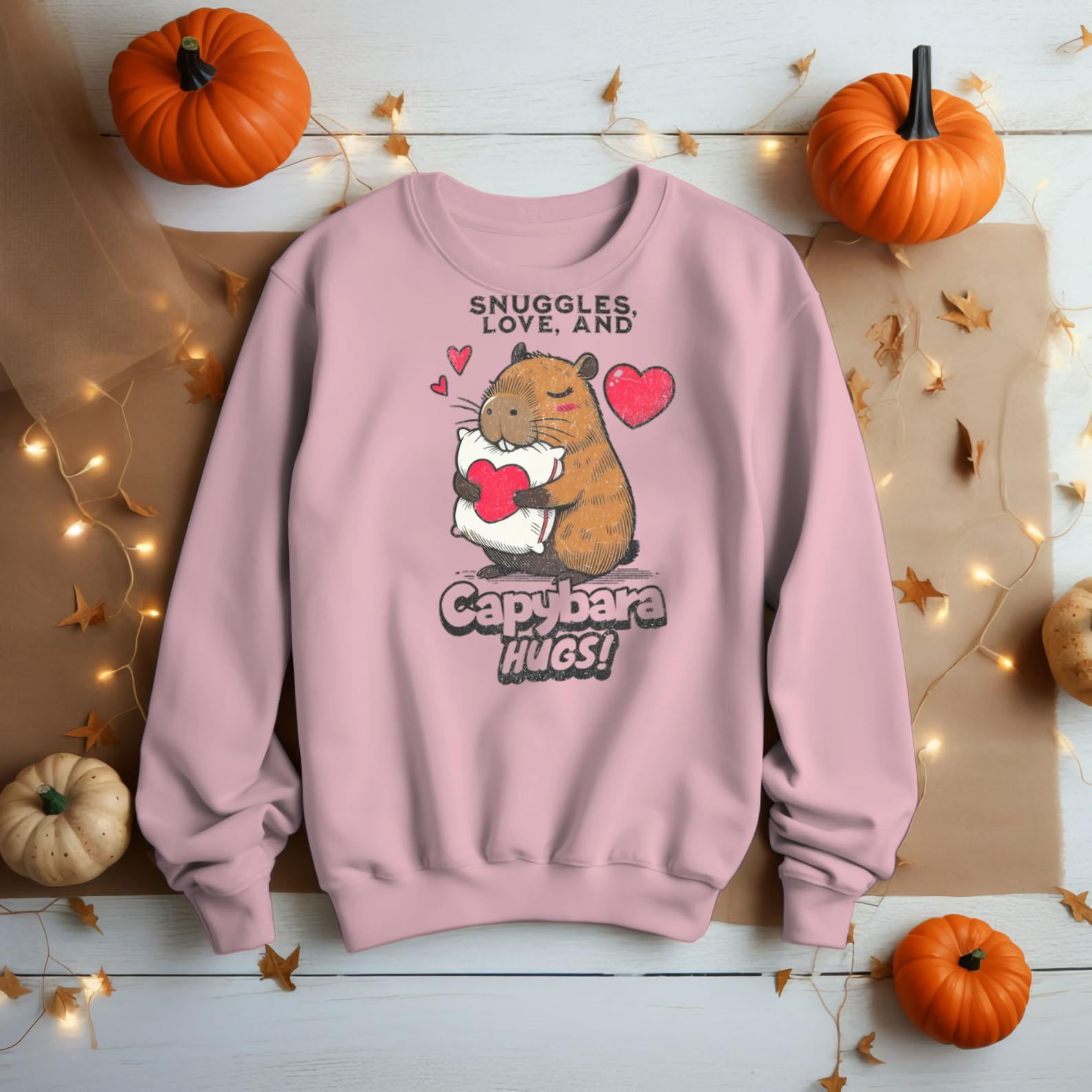 Capybara Love Shirt, Cozy Valentine's Day Hug Design, Size S - 3XL -T1 - Walmart.com