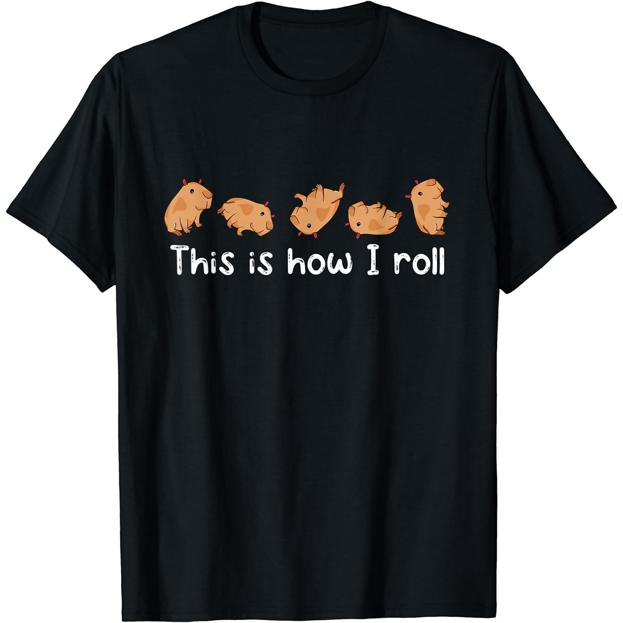 Capybara Lover Kids This Is How I Roll Capybara T-Shirt - Walmart.com