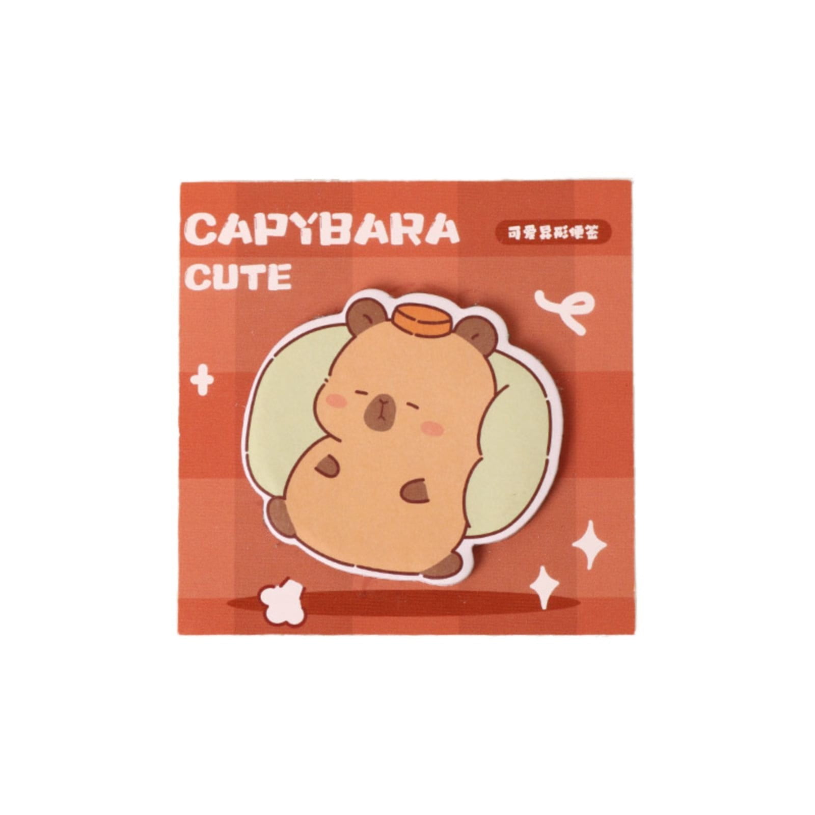 Capybara Memo Pad Animal Capybara Sticky Notes 30 Sheets Classroom Memo ...