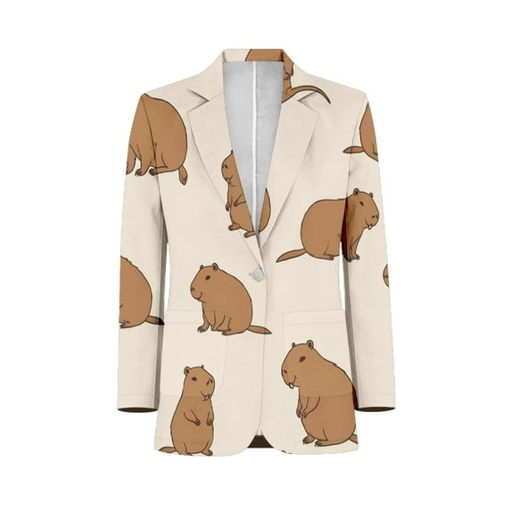 Capybara Men Blazers Slim Clothing Summer Jacket Man Oversize Daily ...