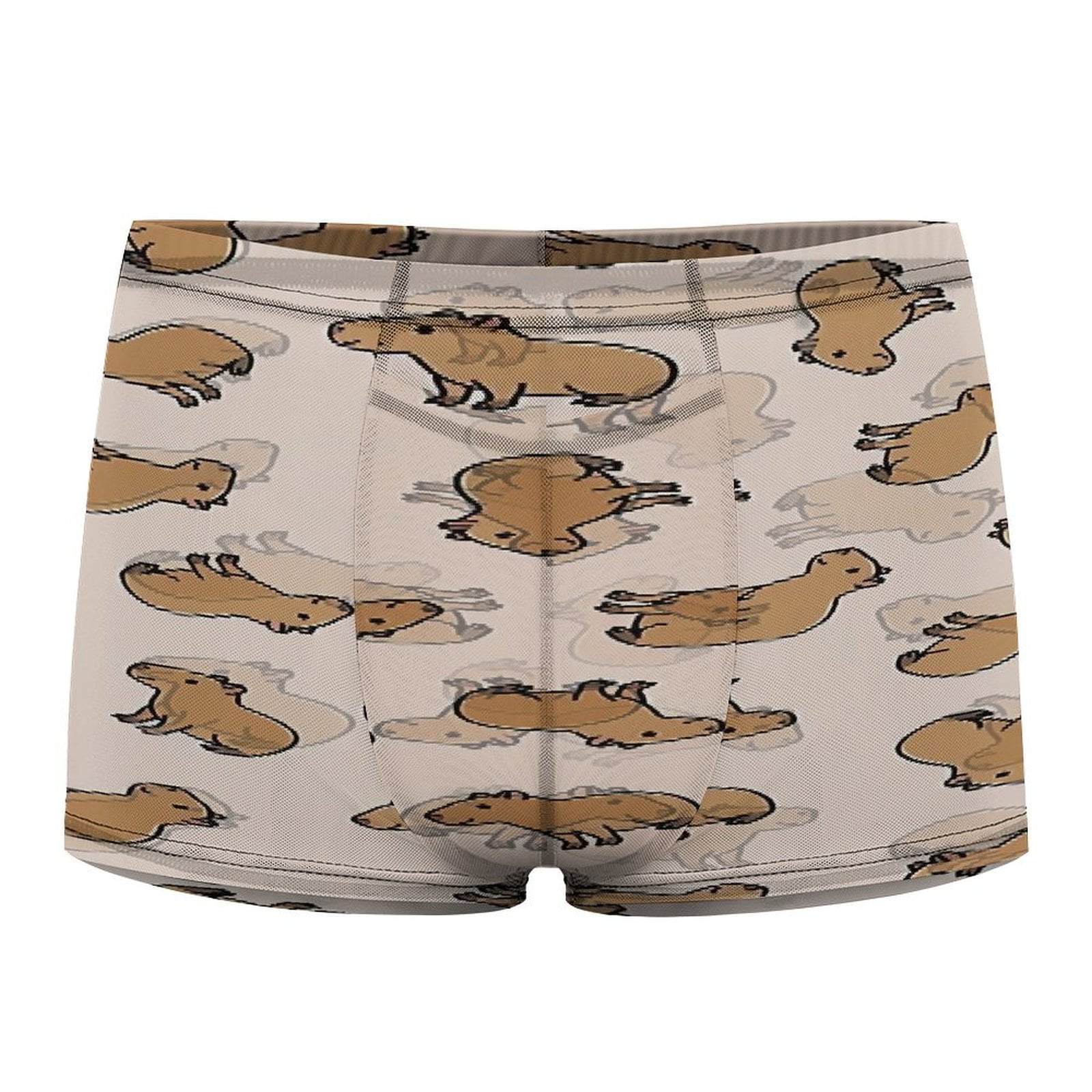 Capybara Men's Mesh Boxer Briefs Cooling Breathable Sports Underwear ...