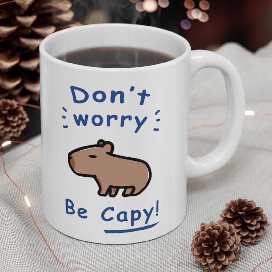 Capybara Mug Dont Worry be Capy - Walmart.com