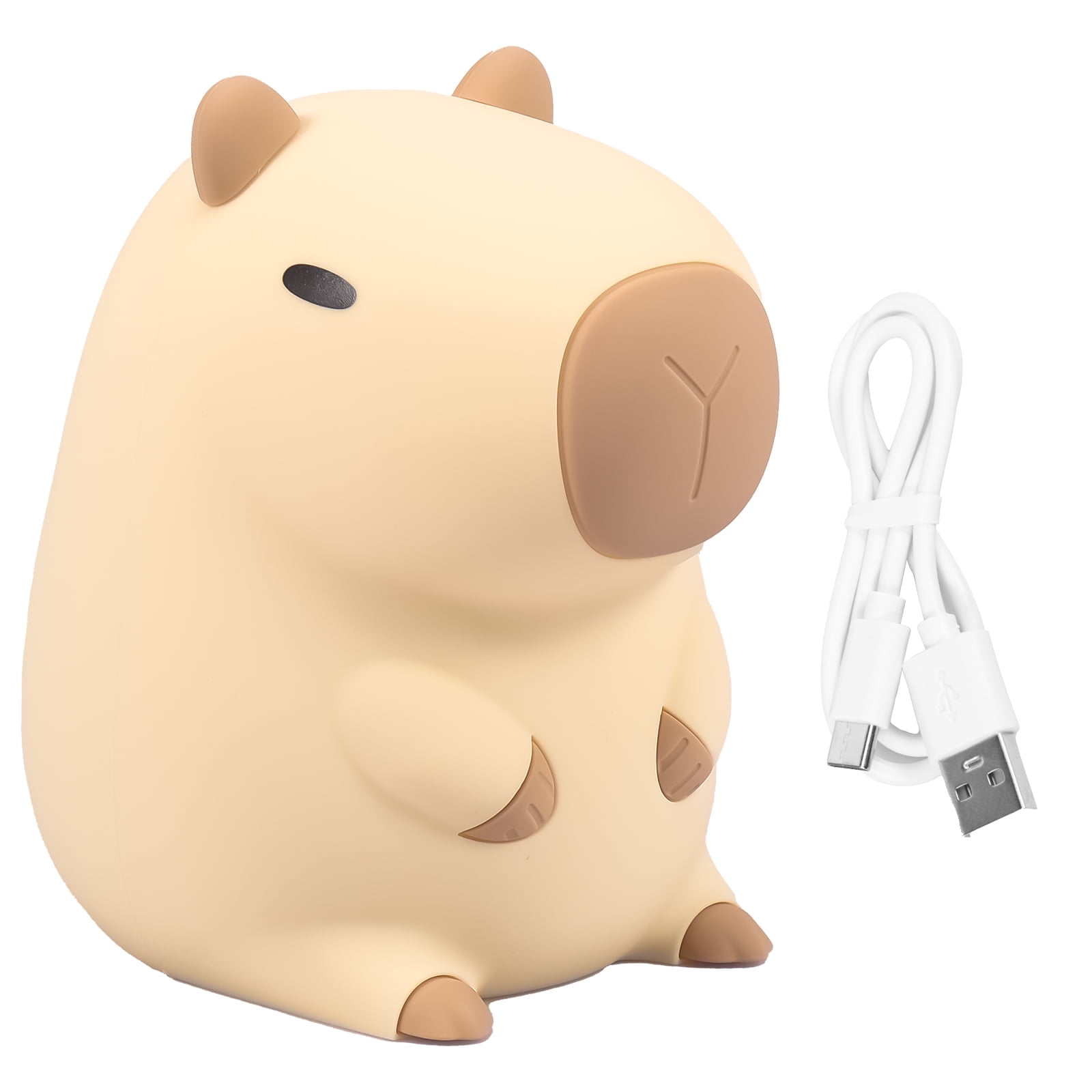GHOJET Capybara Night Light,Cute Silicone Animal Night Light for Kids ...