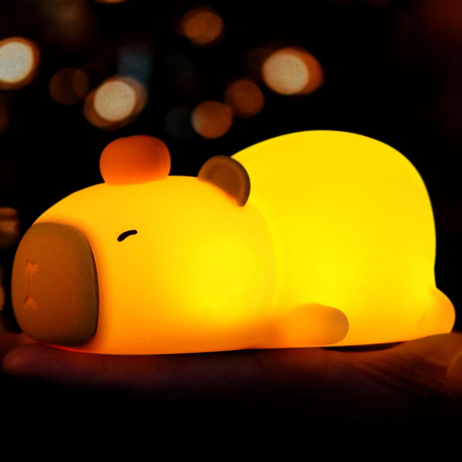 Capybara Night Light, Novelty Animal Night Light, Soft Silicone Night ...