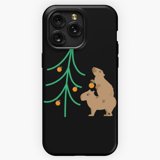 Capybara Orange Tree Cute Christmas Holiday Art iPhone Case 17 to 11 ...