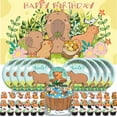 Capybara Party Supplies Plates for Capybara Decorations Birthday Cake ...