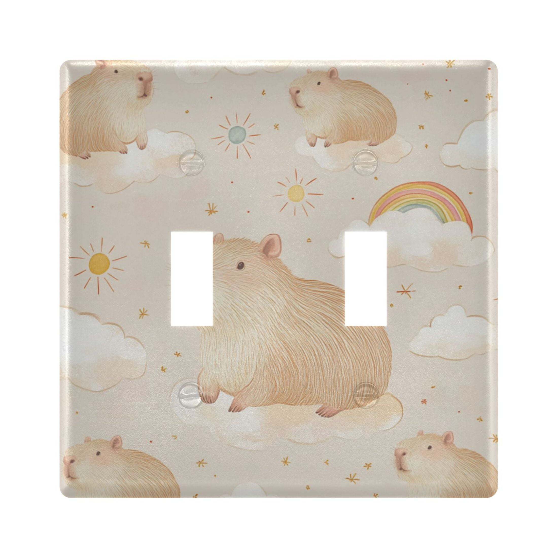 Capybara Pattern Decorative Light Switch Plates Switch Cover Decorative ...