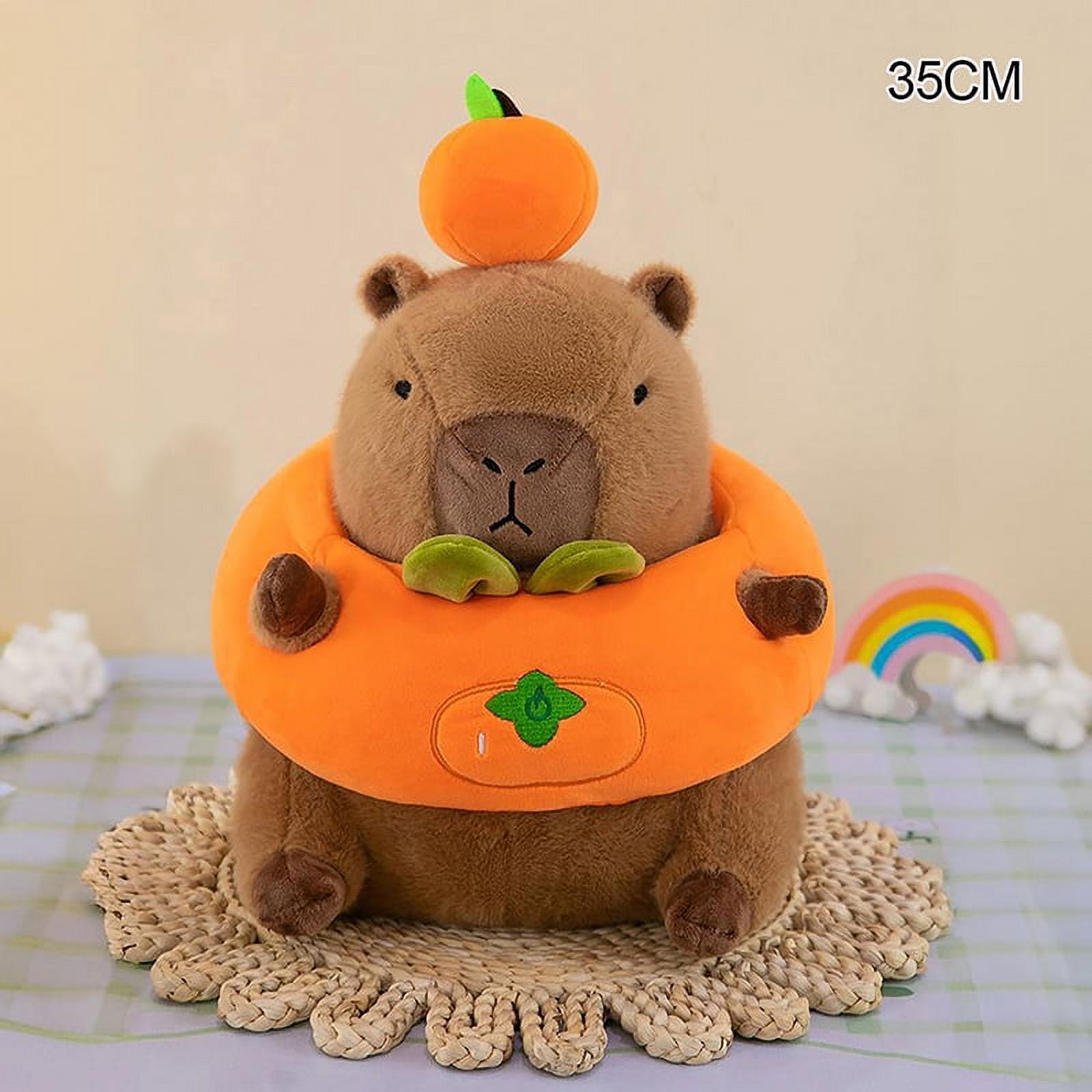 Capybara Persimmon Ruyi Plush Toys Lovely Cartoon Animals Stuffed Dolls ...