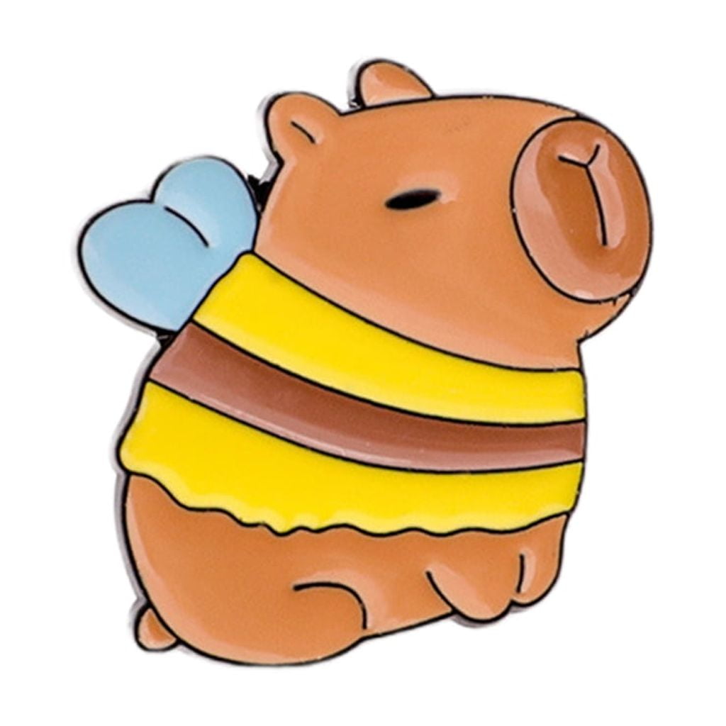 Capybara Pins Cartoon Clothing Jewelry Metal Texture for Trendy Outfits ...