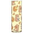 Capybara Pizza Pattern Vase Flower Vase Clear Unbreakable Plastic Tall ...