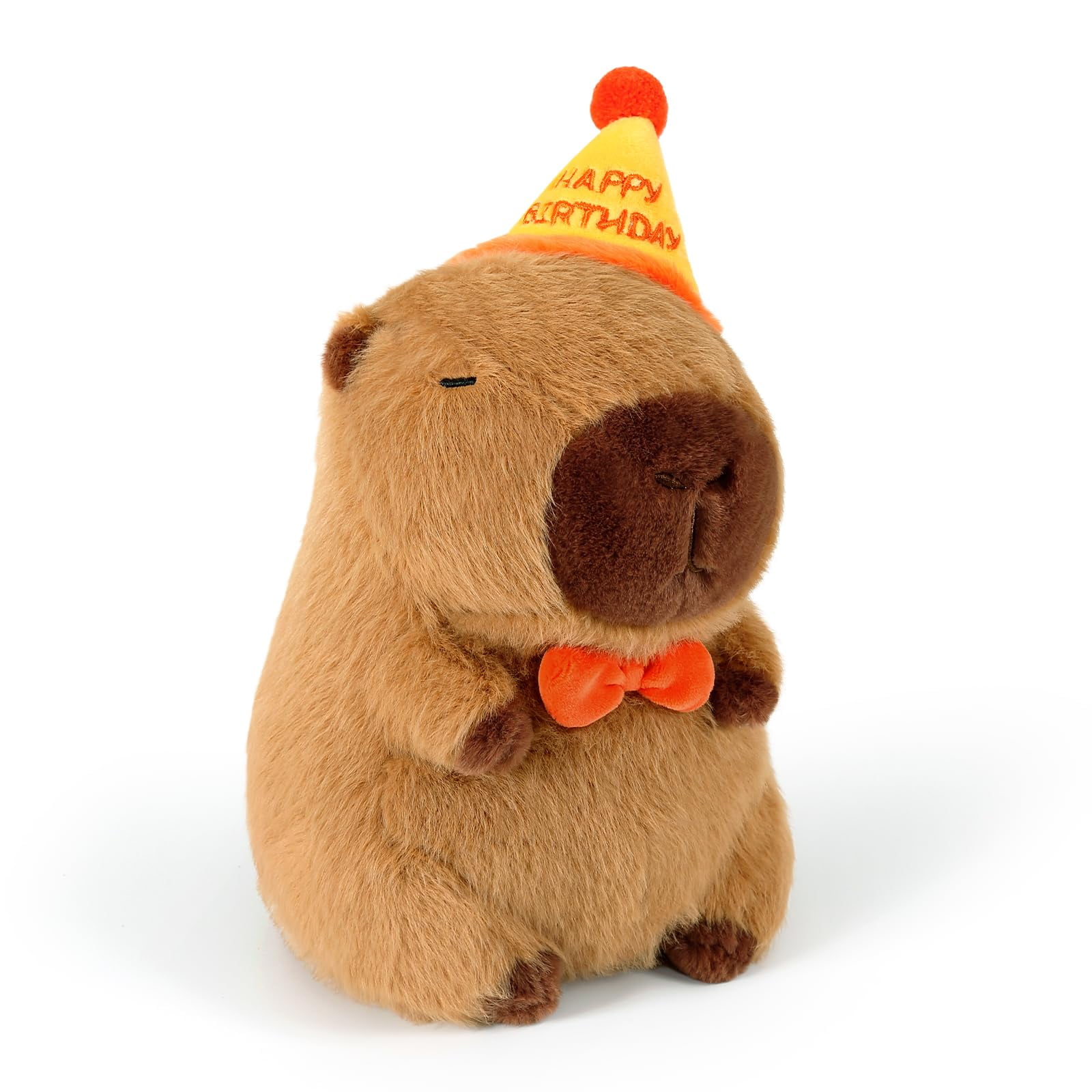 Capybara Plush, 13" Cute Capybara with Happy Birthday Hat Stuffed ...