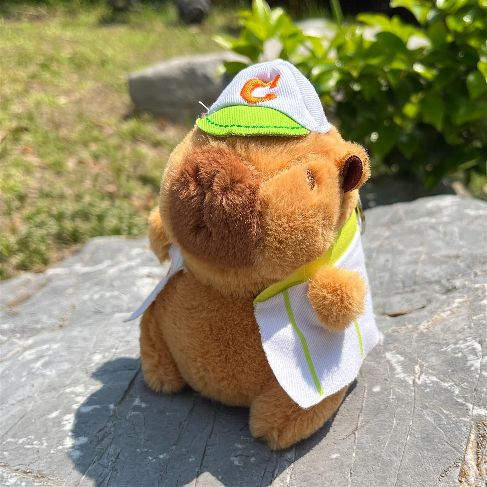 Capybara Plush, 5.1" Capybara Stuffed Animals Wearing Tennis Hat and ...