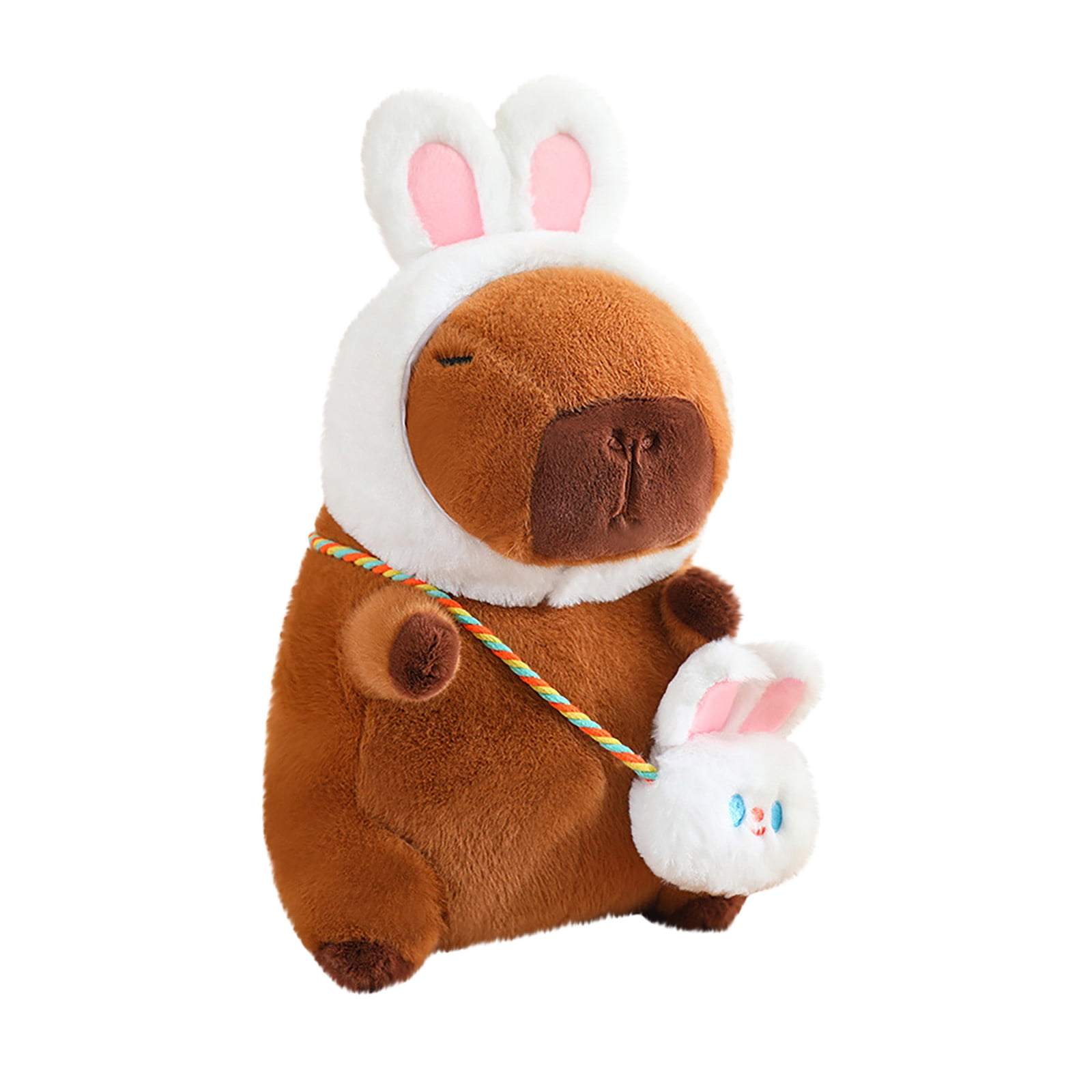 Capybara Plush Adorable Plush Stuffed Animal With Bunny Ears And Mini ...