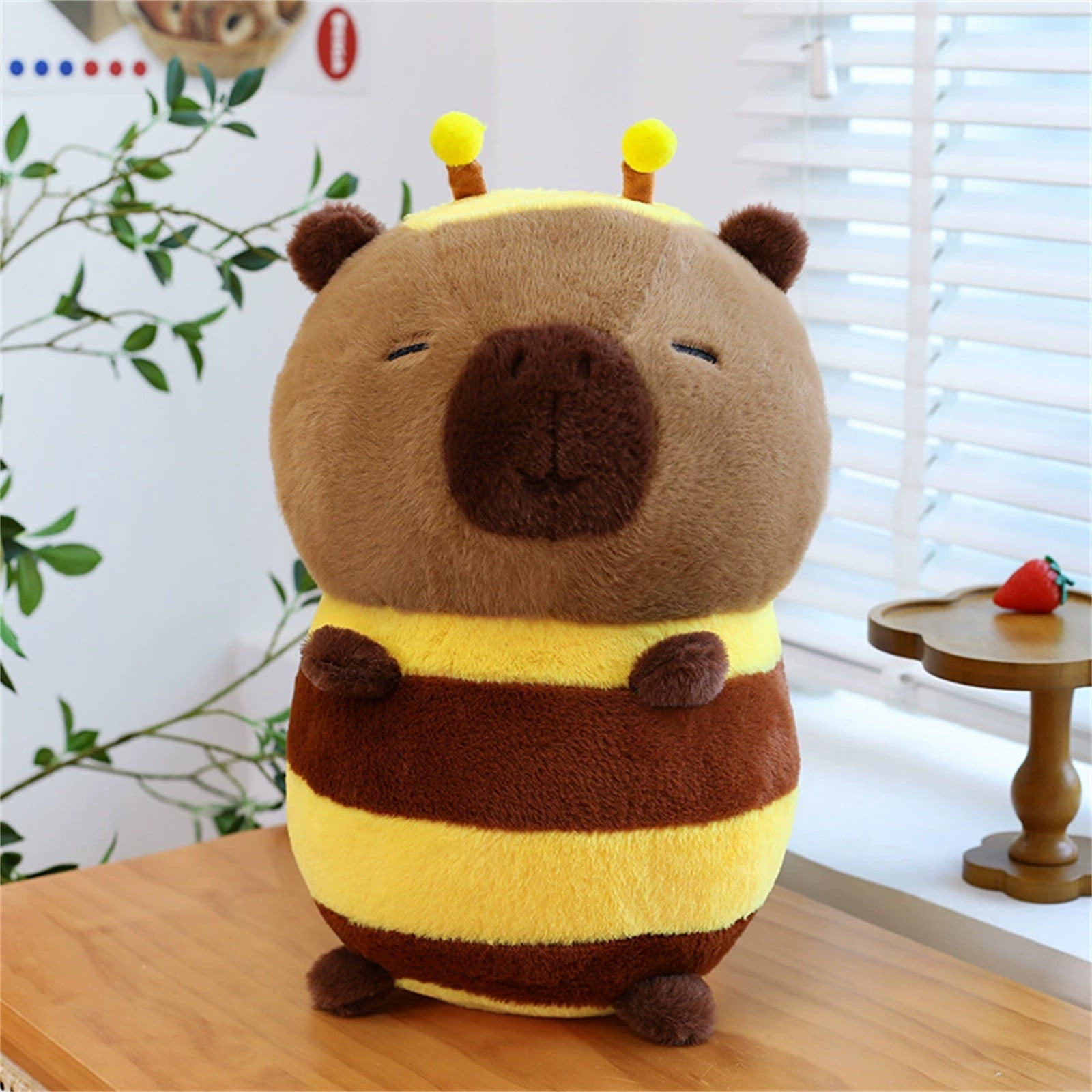 Capybara Plush Bee Form Toy,Cute Bee Capybara Plush Pillow,Cute ...