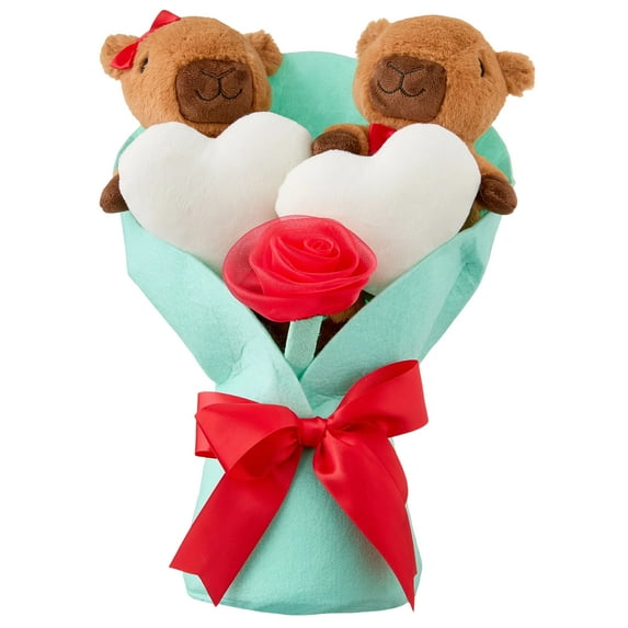 Capybara Plush Bouquet Valentines Day Plush Gift, Capybara Plushies ...