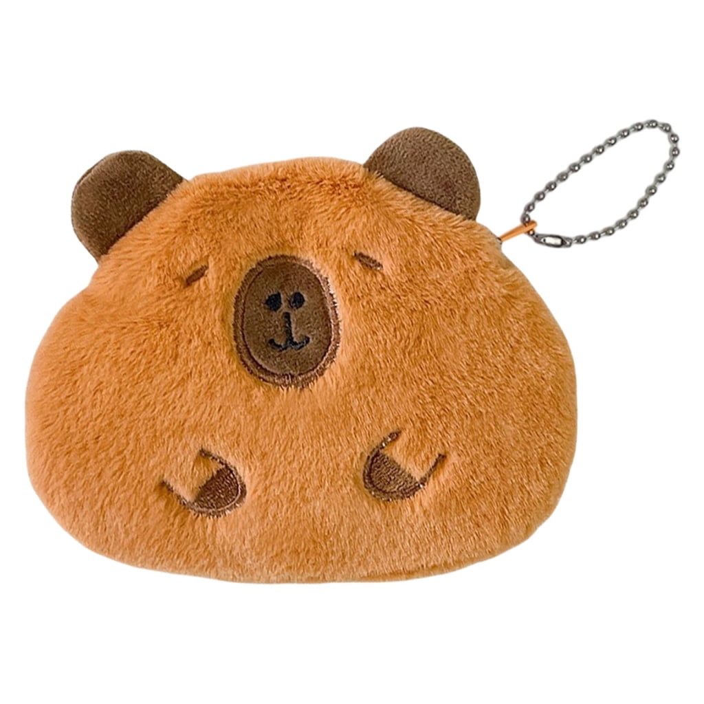 Capybara Plush Coin Holder Cartoon and Practical Change Pocket Purse ...