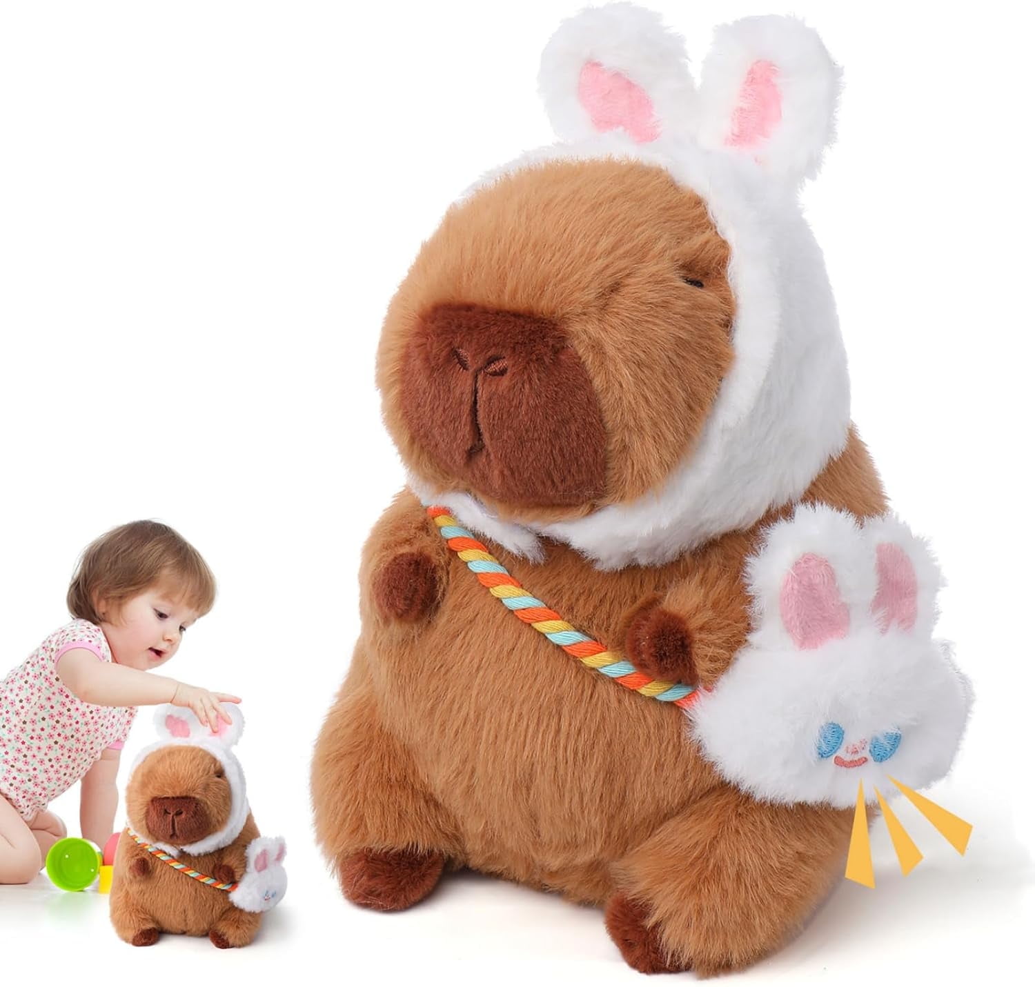 Capybara Plush Cute Capybara Plush Baby Gifts, 9 Inch Easter Bunny ...