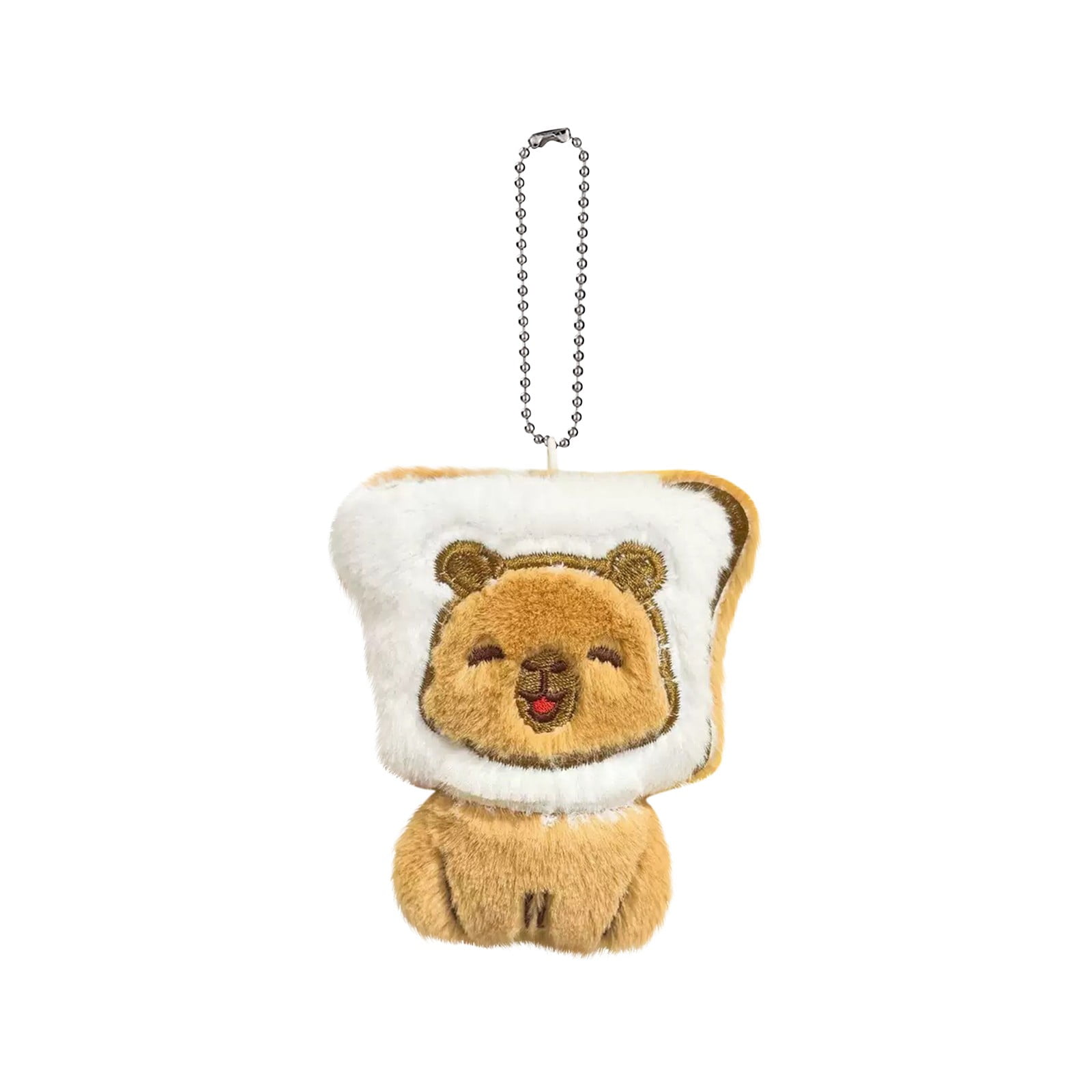 Capybara Plush Keychain – 3.9" Mini Stuffed Bread Capybara Plushie Bag ...