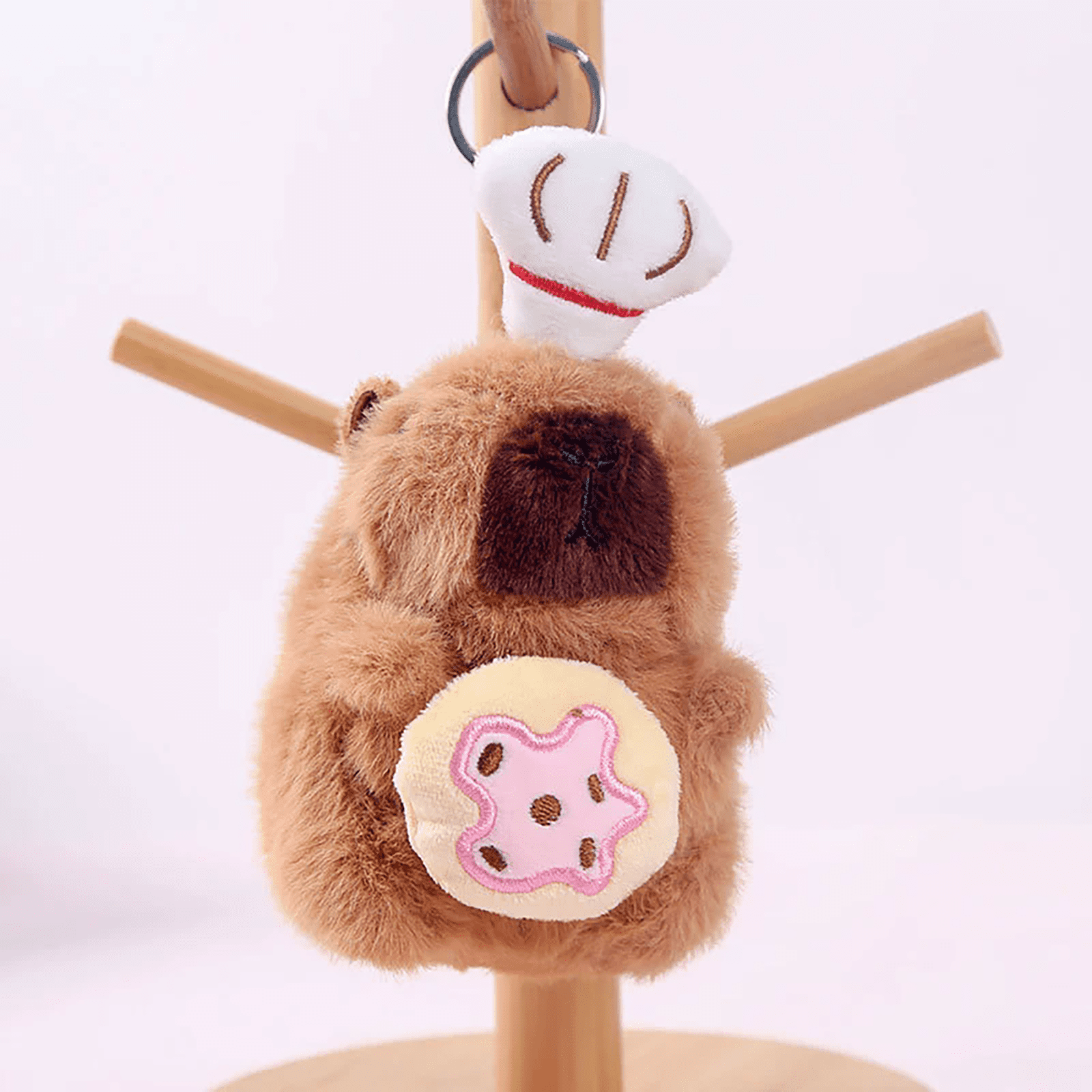 Capybara Plush Keychain, Capybara Stuffed Animals with Cooking Chef Hat ...