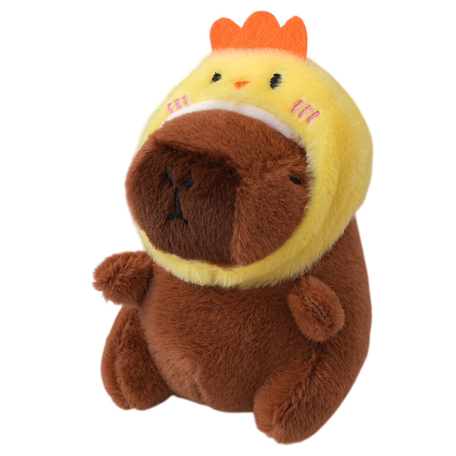 Capybara Plush Pendant，Realistic Animal Keychains，12cm Portable Plush ...