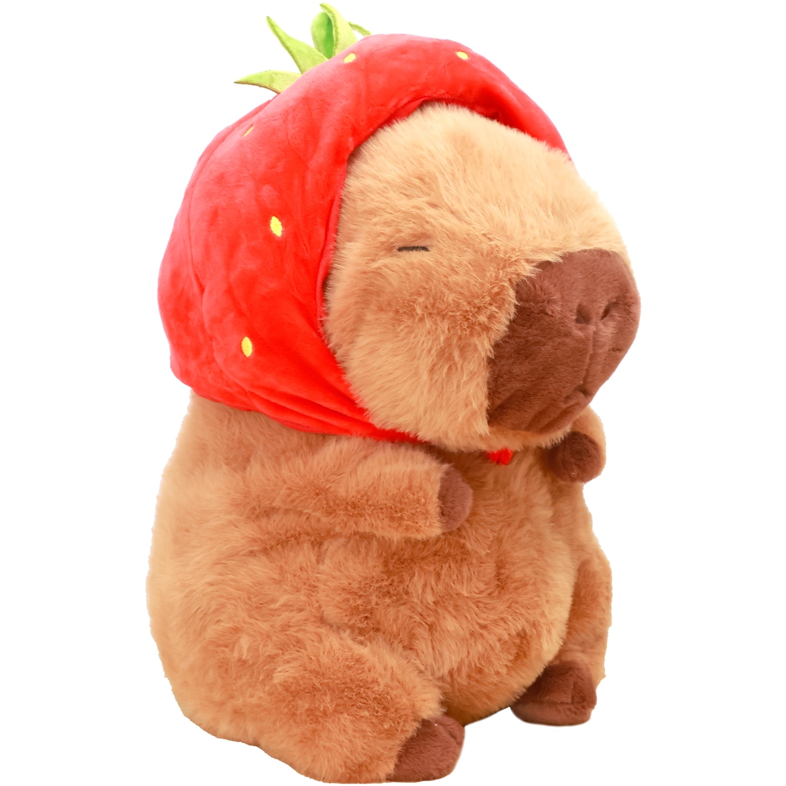 Capybara Plush Strawberry Capybara Plush Toy, 13" Soft Stuffed Animal ...