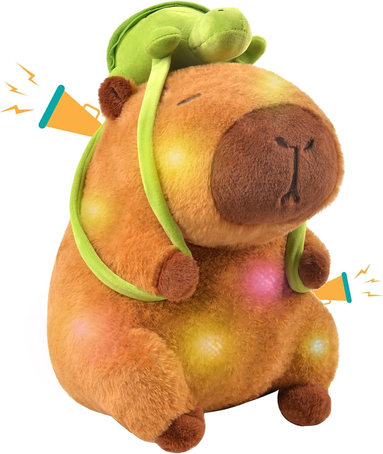Capybara Plush Stuffed Animal Toy - 9" Light up & Plays Real Capybara ...