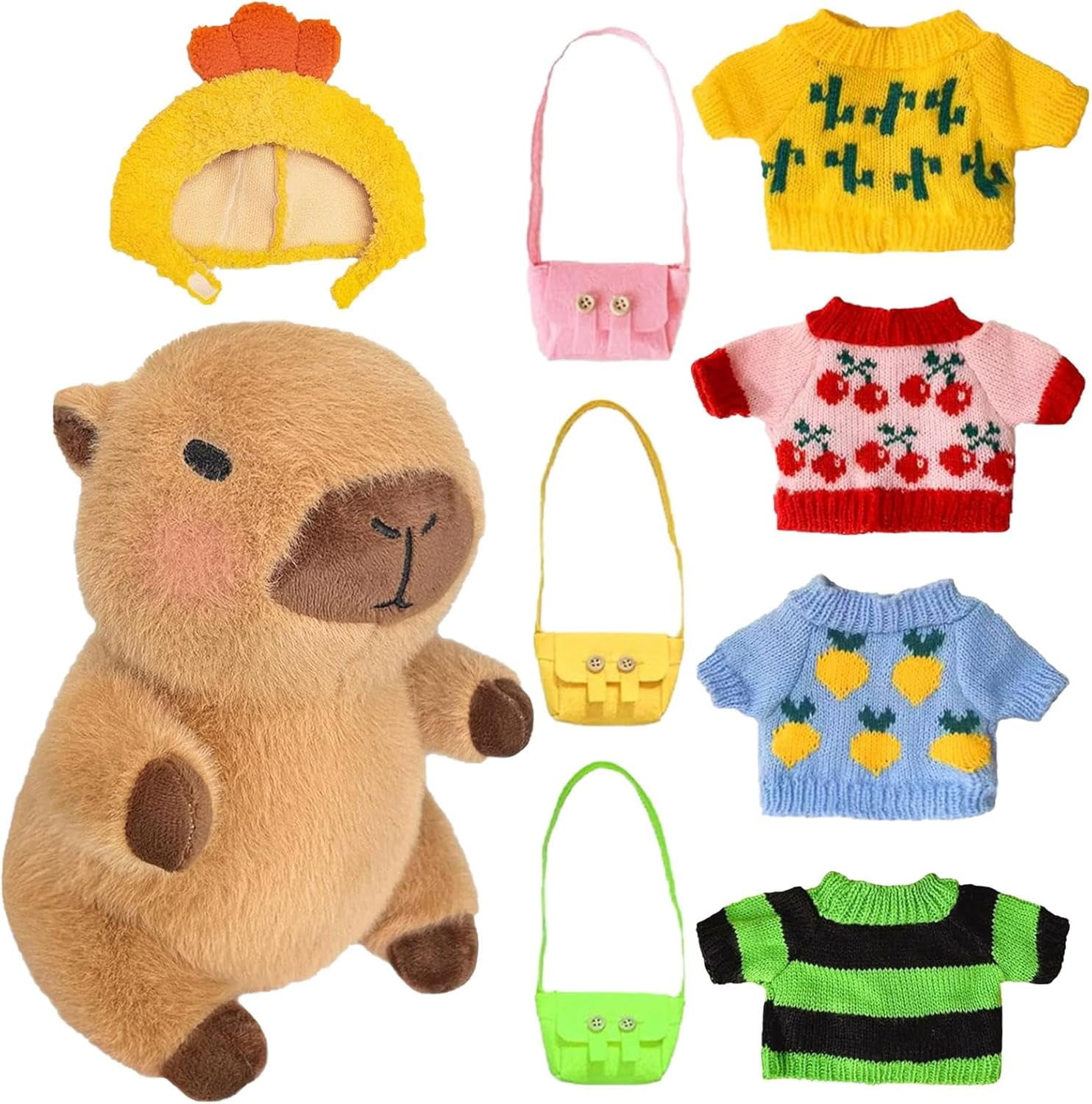 Capybara Plush - Stuffed Capybara | 9 Inch Capybara Stuffed Animal ...