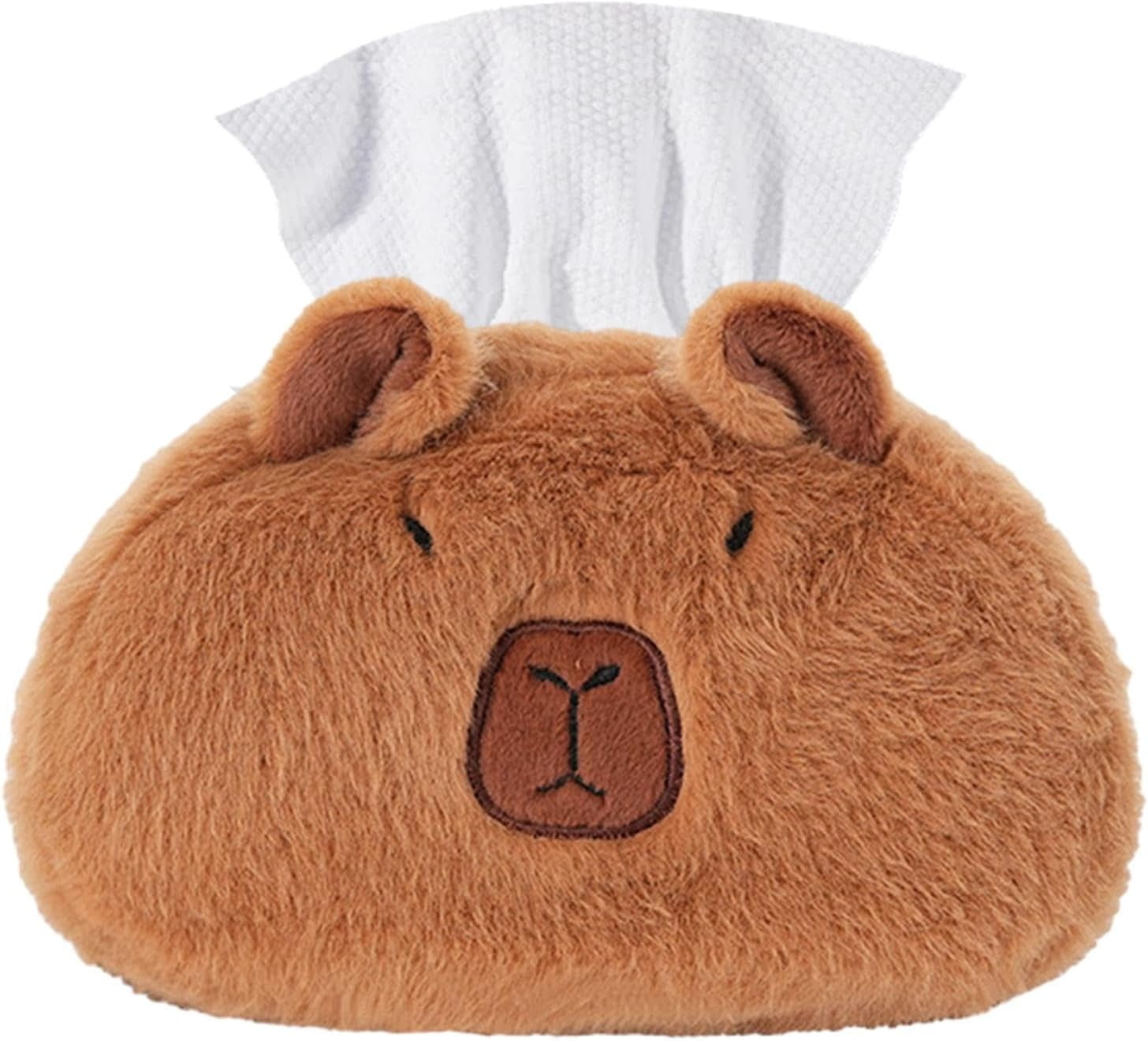 Capybara Plush Tissue Holder - Cartoon Animal Plush Tissue Container ...