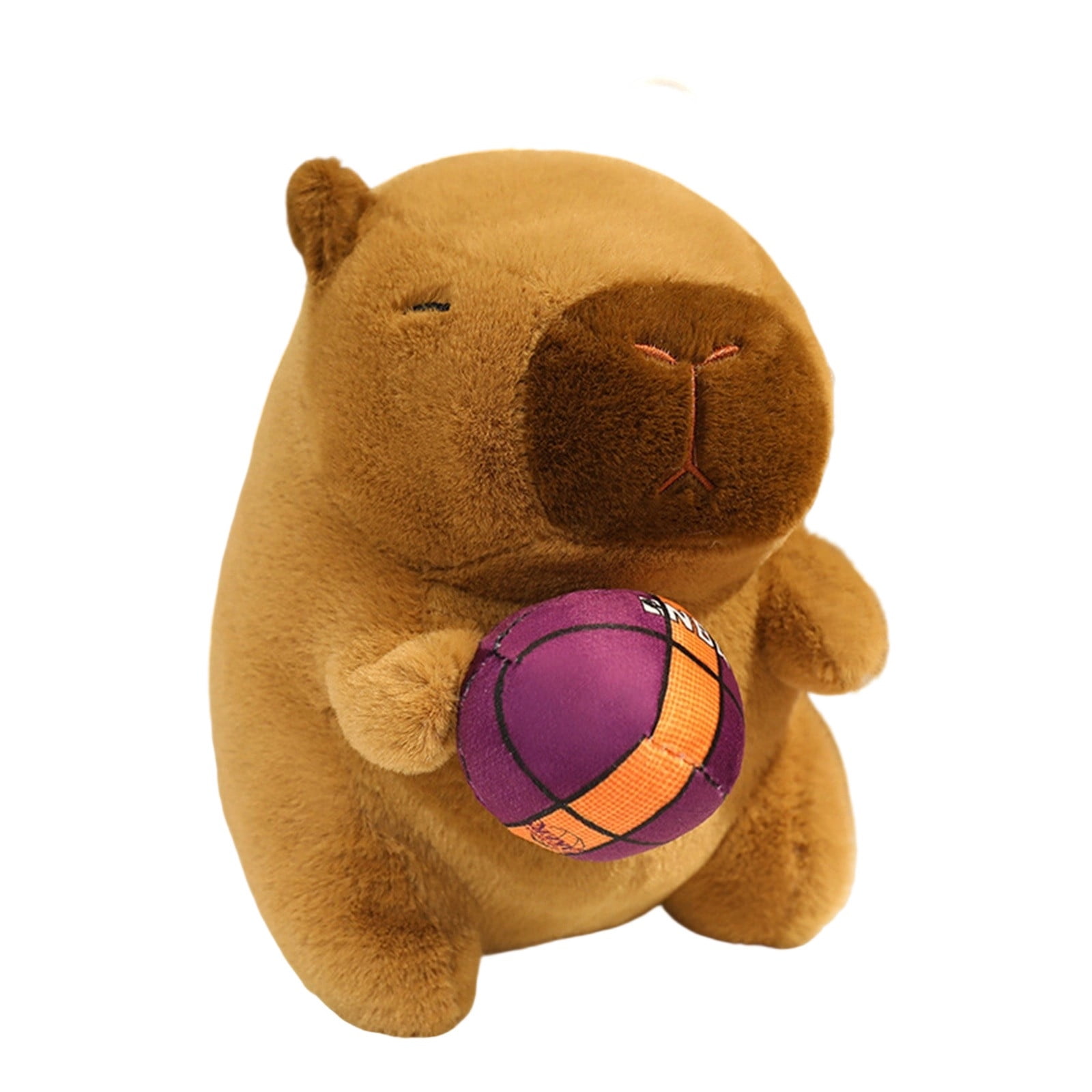 Capybara Plush Toy with Ball Cute Capybara Stuffed Animals Soft Brown ...