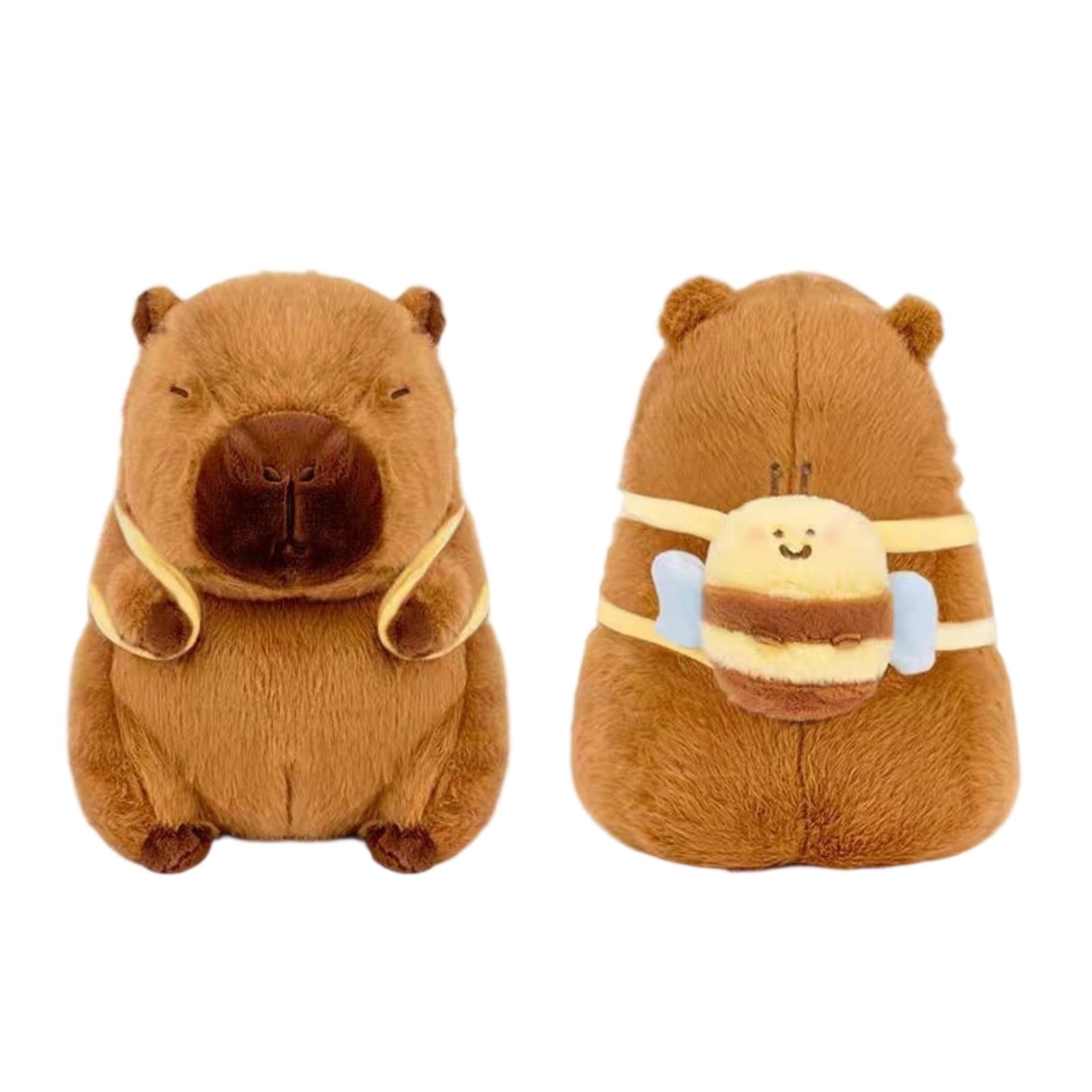 Capybara Plush Toy with Bee Bag Pillow Cute Capybara Stuffed Animals ...