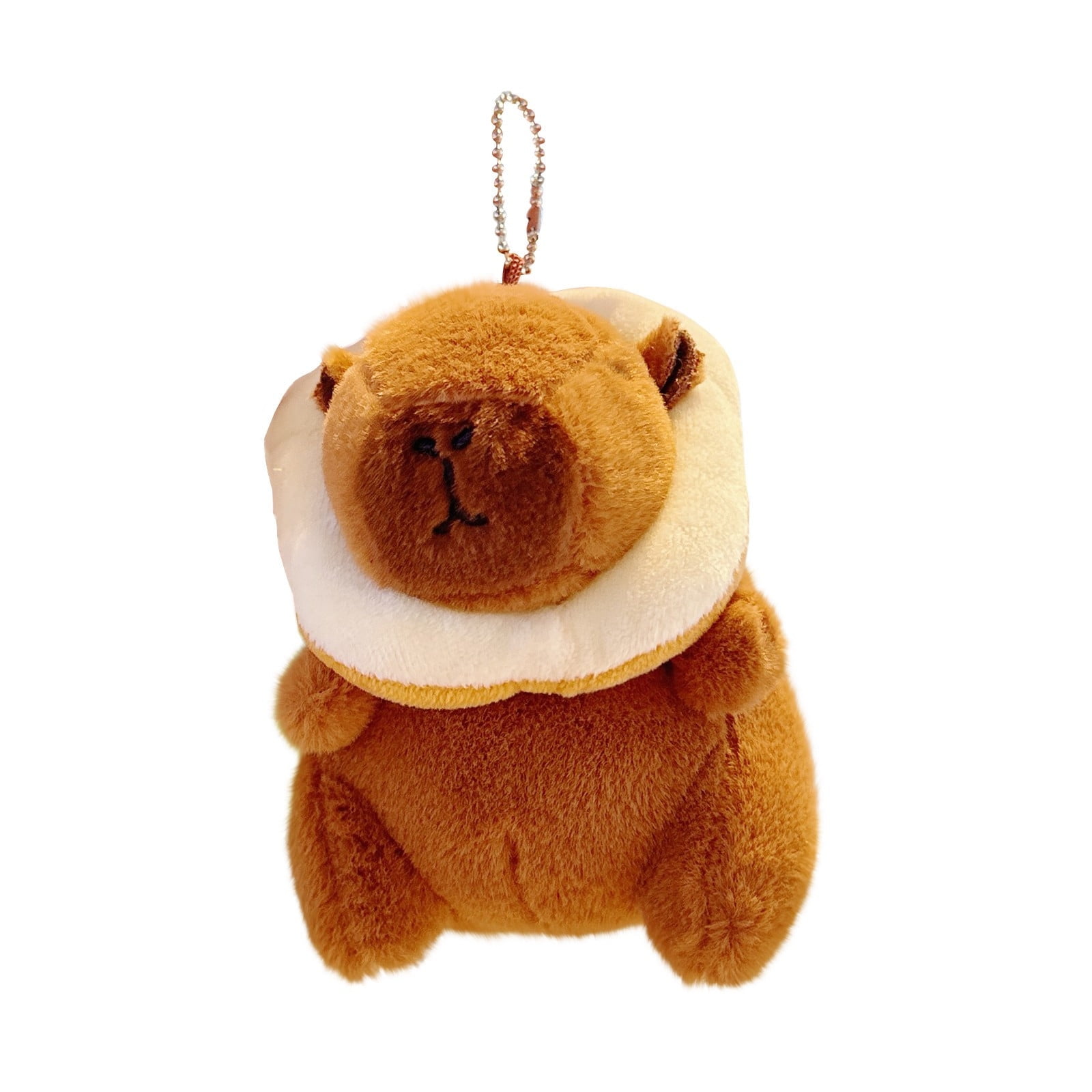 Capybara Plush Toy Capybara Stuffed Toy Bagel Keychain Doll Keychain ...