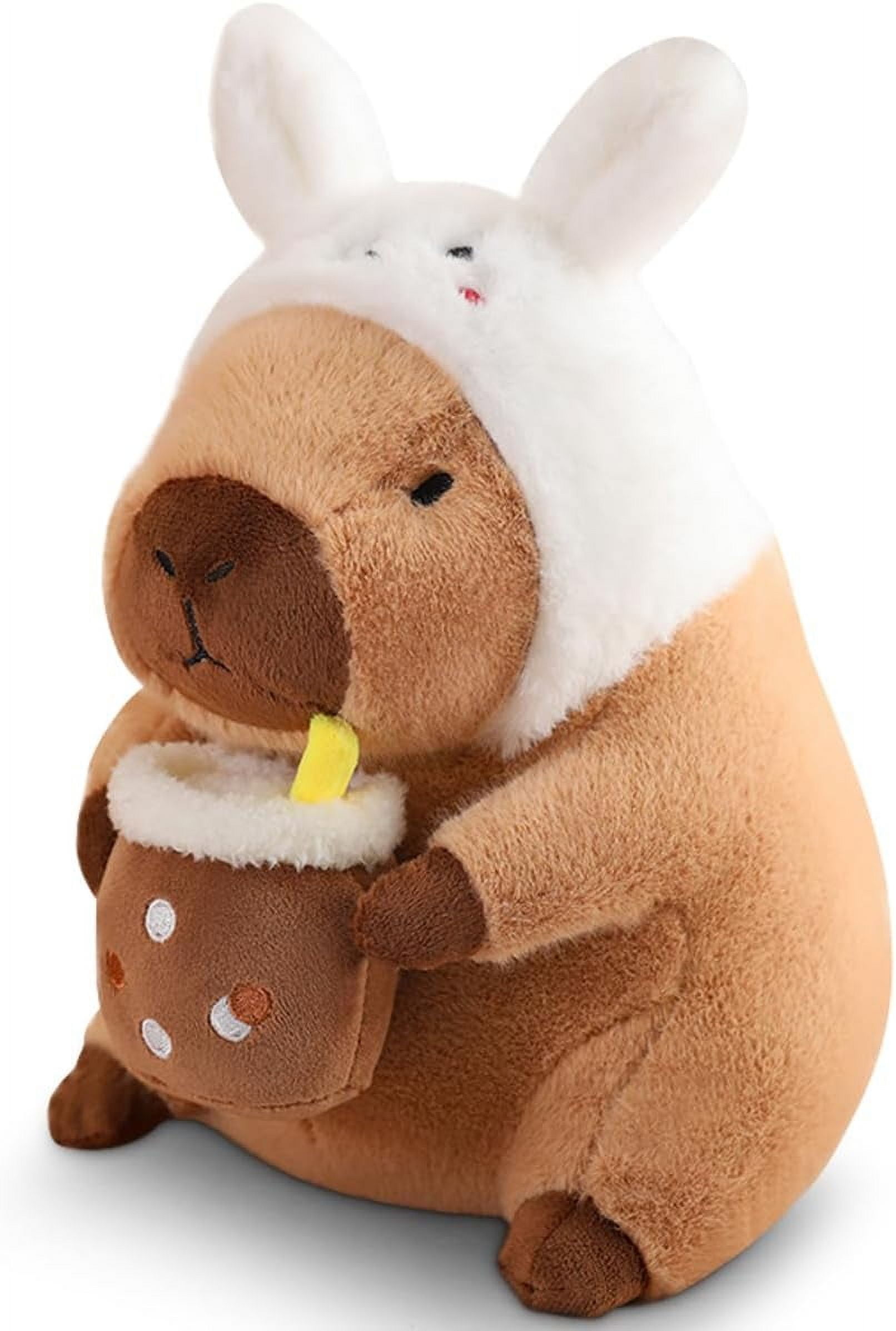 Capybara Plush Toy, Cute Stuffed Animals Kawaii Capibara Plush Pillow ...