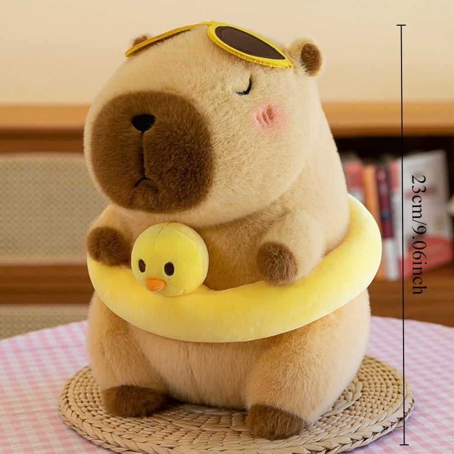 Capybara Plush Toy Set Mommy with 4 Little Capibaras Capibala Plushie ...