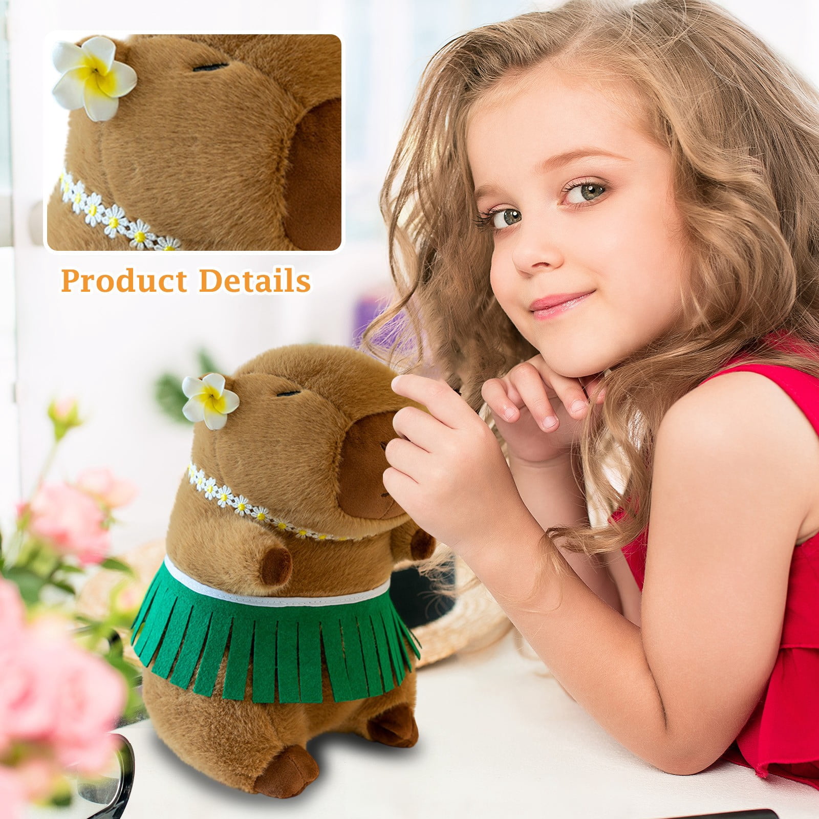 Capybara Plush Toy Soft Capibara Stuffed Animals Plushies Toys Capybara ...