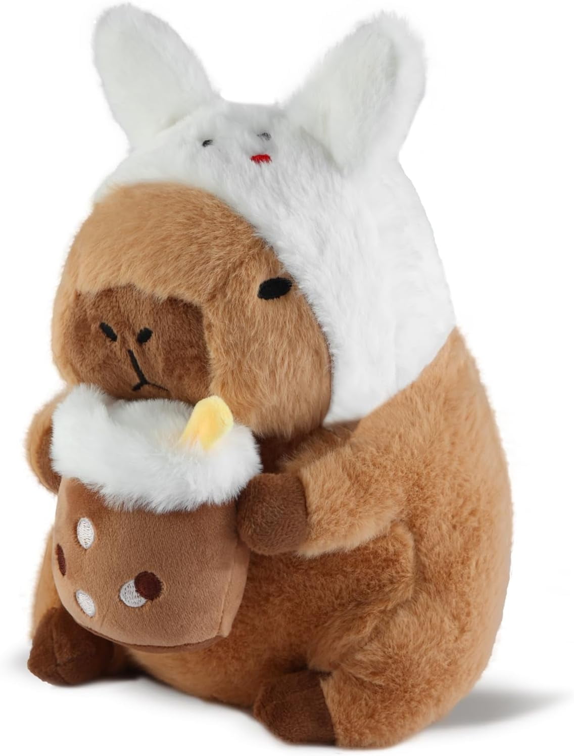 Capybara Plush Toy Soft Capybara Stuffed Animals Pillow with Rabbit ...