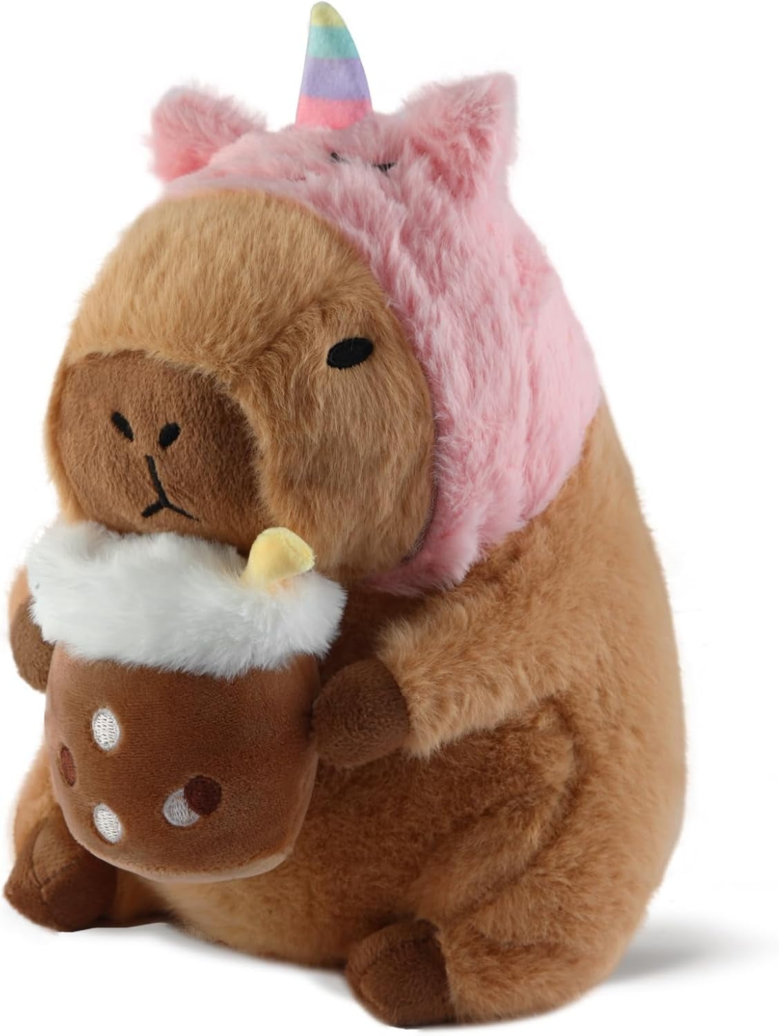 Capybara Plush Toy Soft Capybara Stuffed Animals Pillow with Rabbit ...
